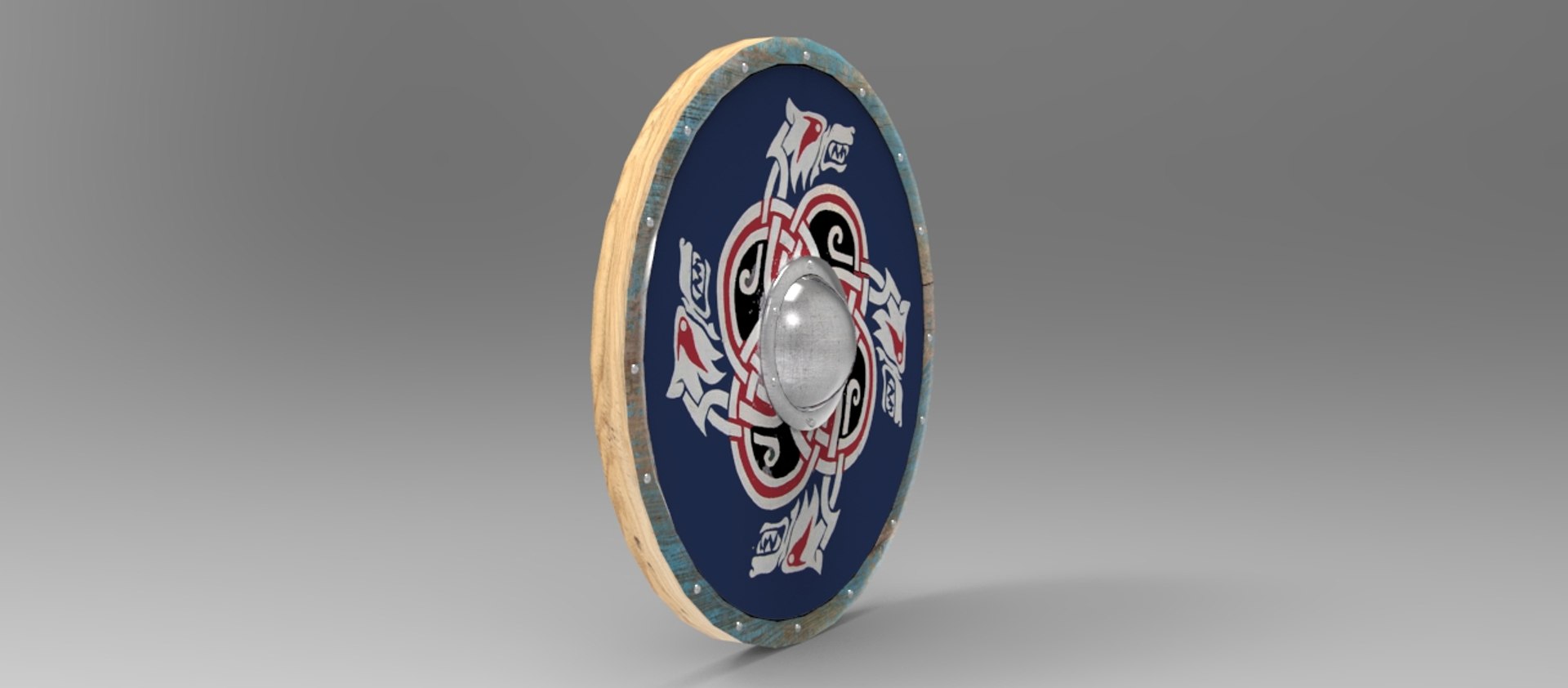 Viking Shield 3d Model
