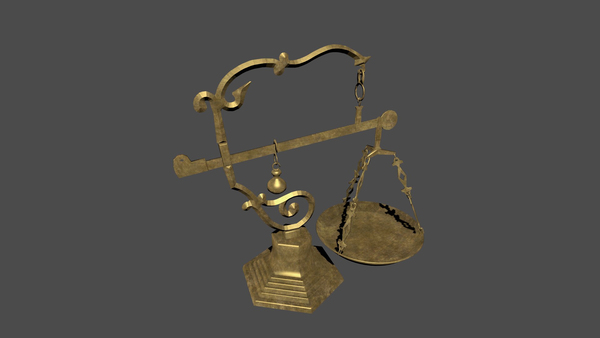 Balance Scale 3D - TurboSquid 1194556