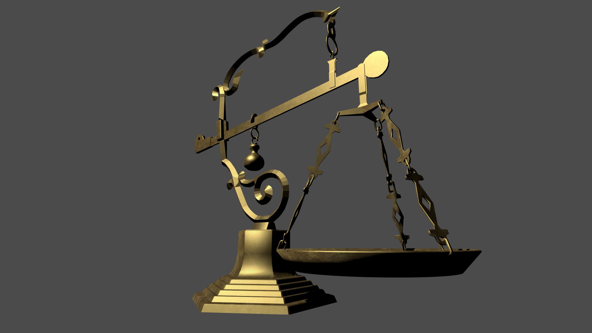 Balance Scale 3D - TurboSquid 1194556