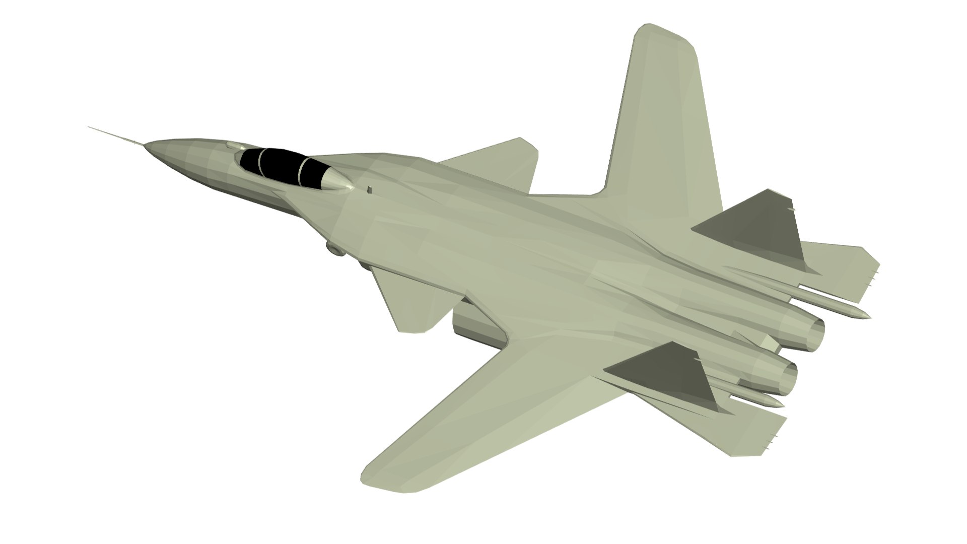 Sukhoi Su-47 3D Model - TurboSquid 1988880