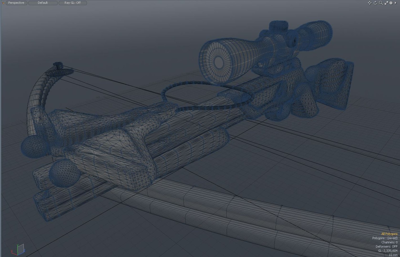 Modern Bow Scope 3d Model
