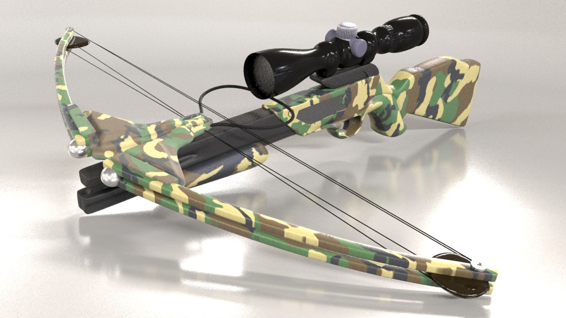 Modern Bow Scope 3d Model