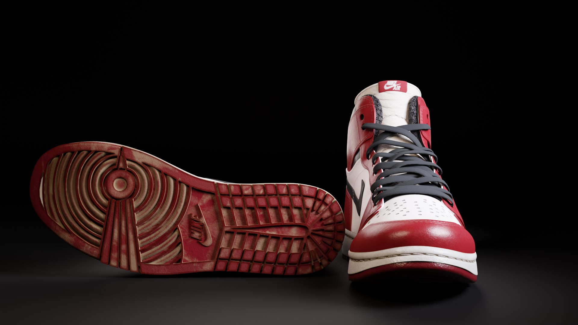 Air Jordan 1 Retro Chicago 3D Model - TurboSquid 2049507