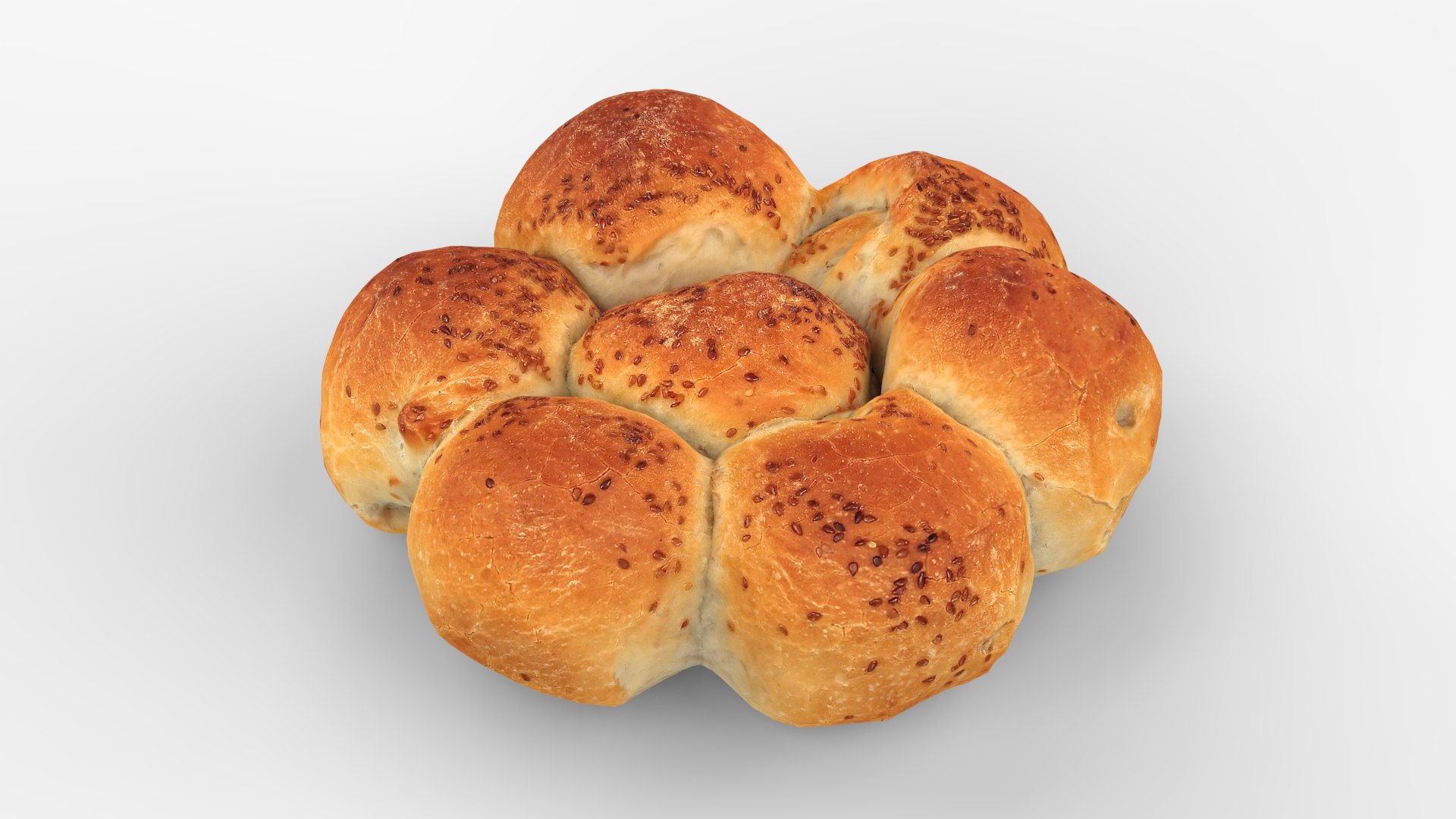 3D Model Flower Shaped Bread Scan - TurboSquid 2115075
