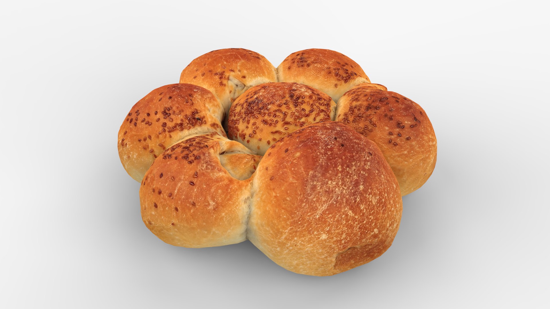 3D Model Flower Shaped Bread Scan - TurboSquid 2115075