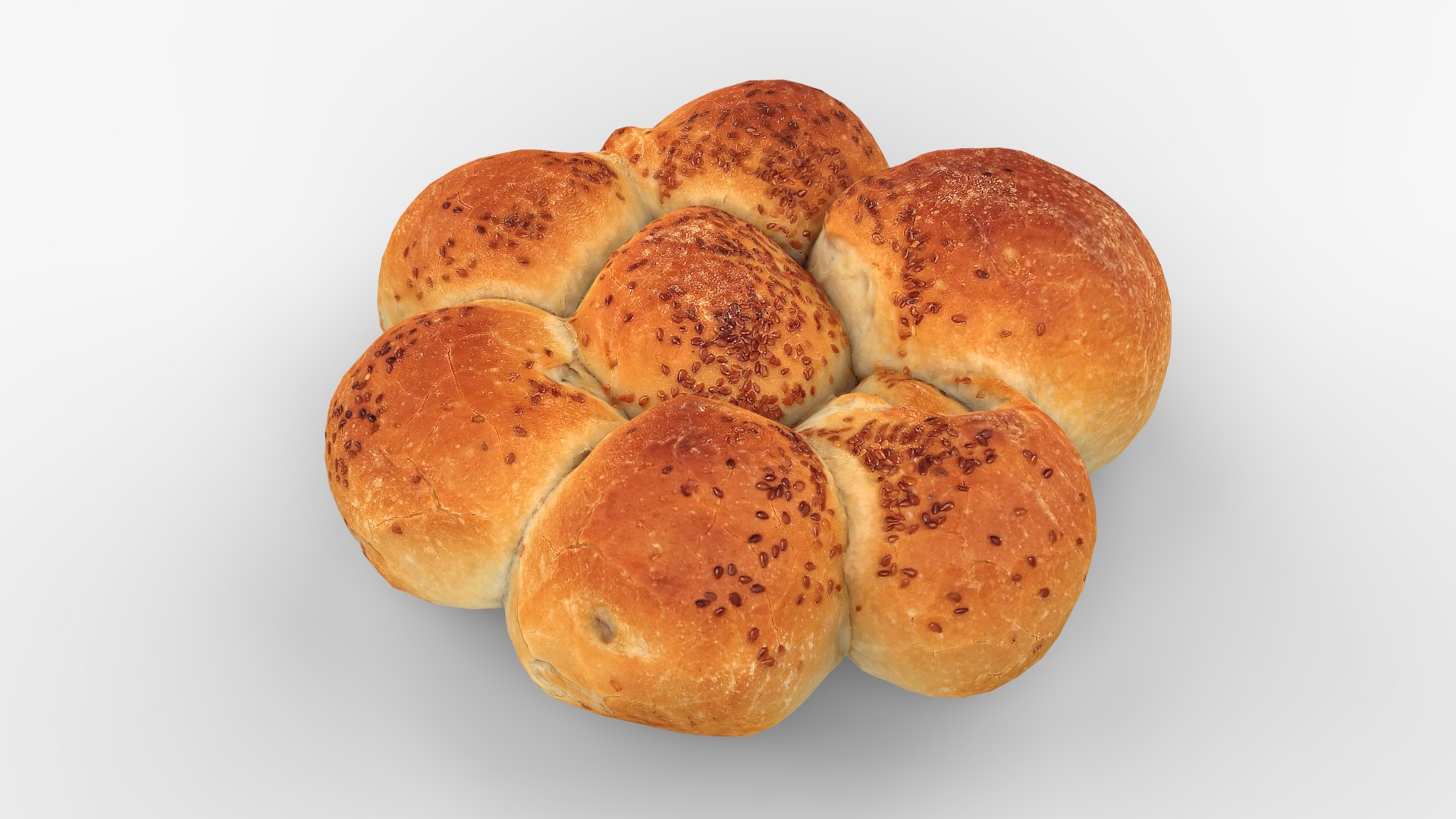 3D Model Flower Shaped Bread Scan - TurboSquid 2115075