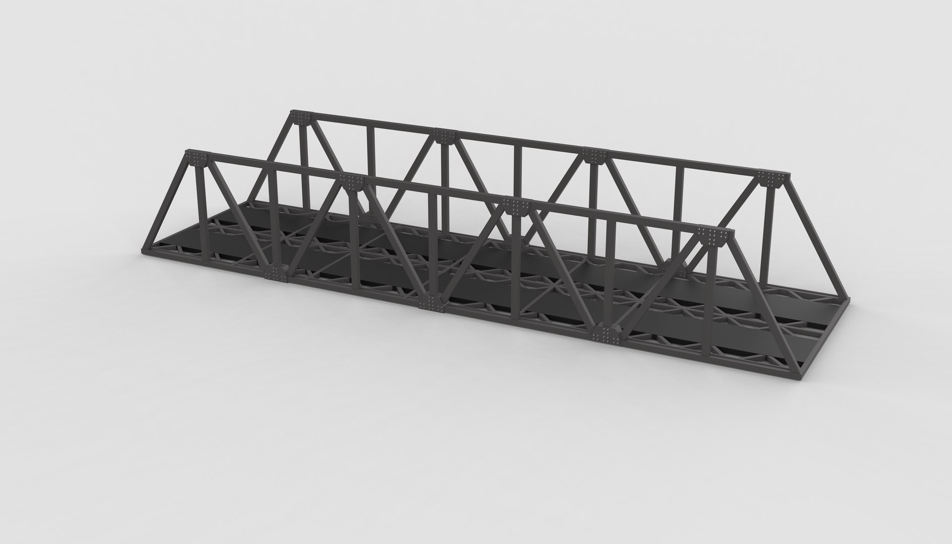 3D Double Track Bridge 3D Model Model - TurboSquid 2434766
