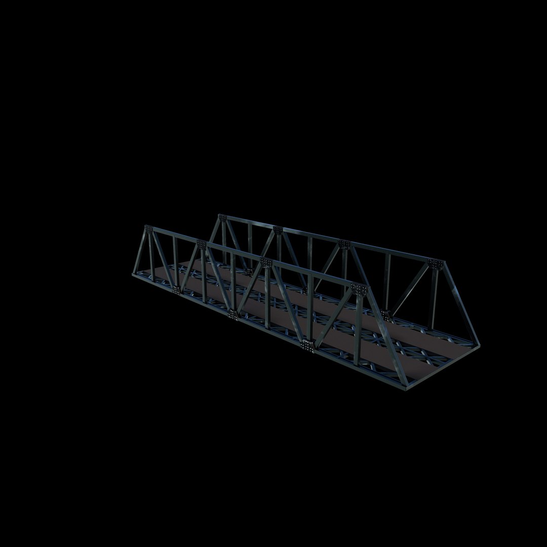 3D Double Track Bridge 3D Model Model - TurboSquid 2434766
