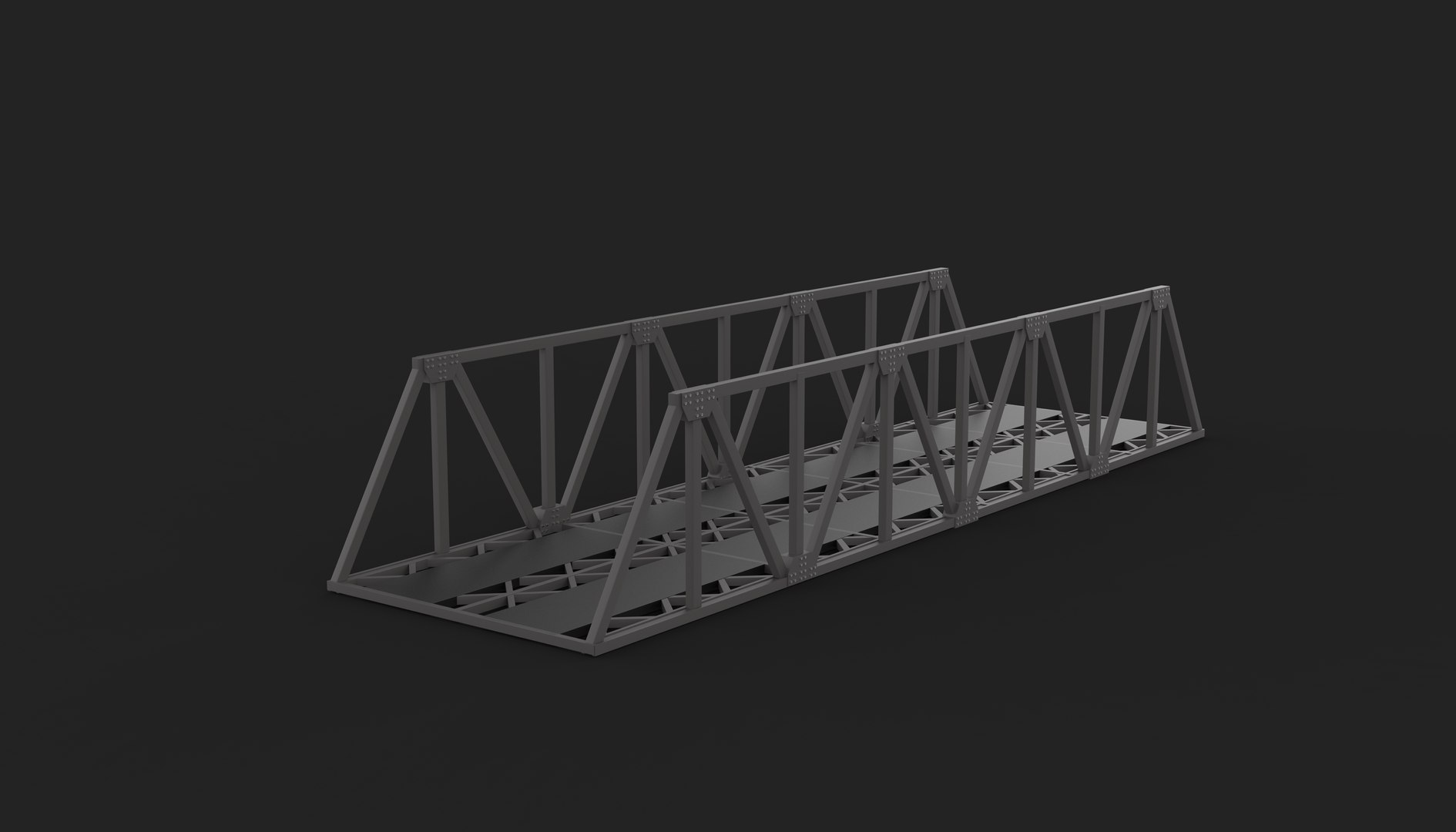 3D Double Track Bridge 3D Model Model - TurboSquid 2434766