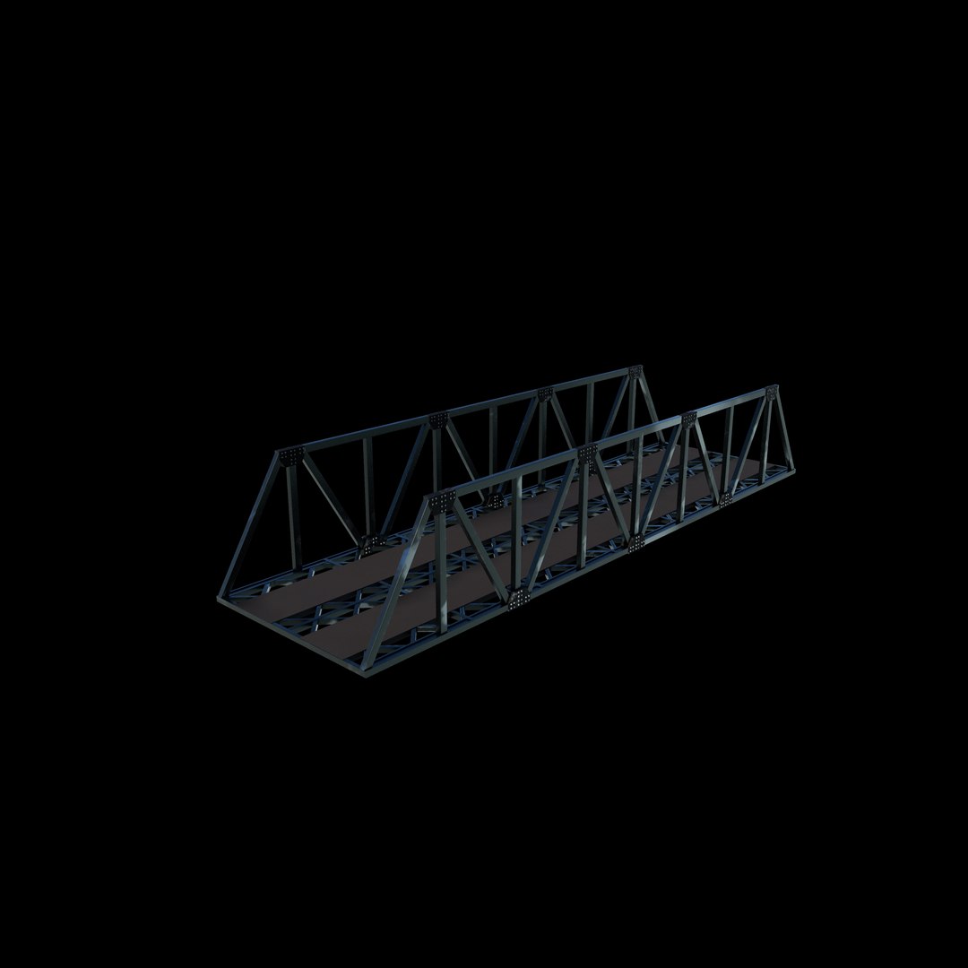 3D Double Track Bridge 3D Model Model - TurboSquid 2434766