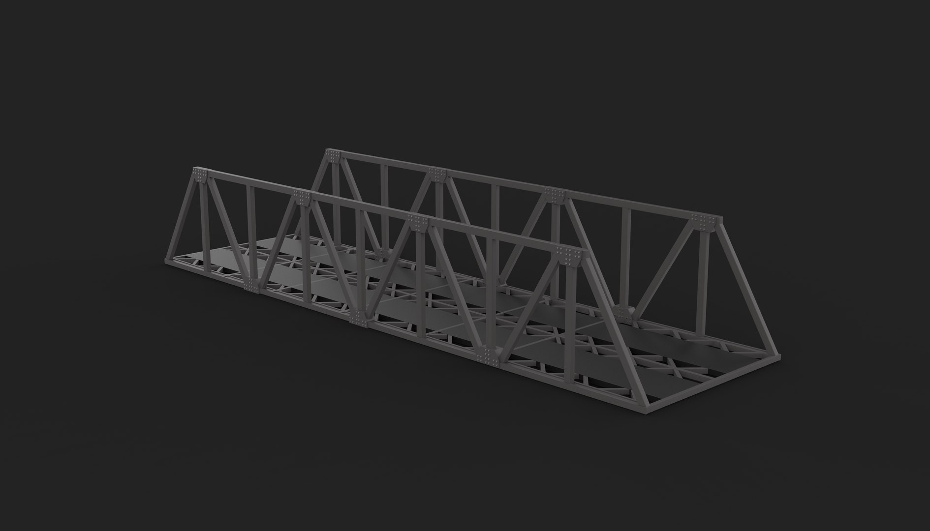 3D Double Track Bridge 3D Model Model - TurboSquid 2434766