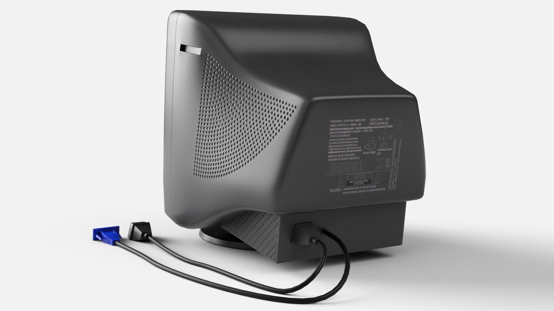 Old Computer CRT Monitor - Low Poly 3D Model - TurboSquid 1791695