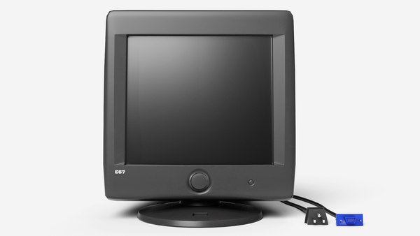Old Computer CRT Monitor - Low Poly 3D model - TurboSquid 1791695