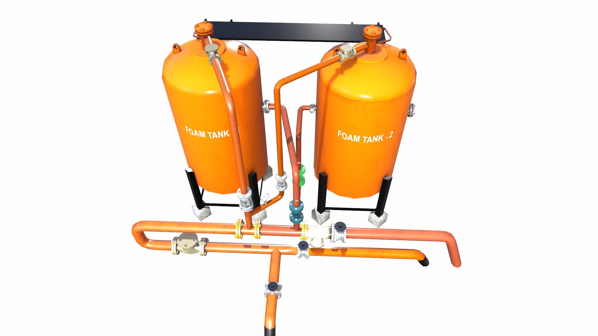 3D Foam Tanks Model - TurboSquid 2338248