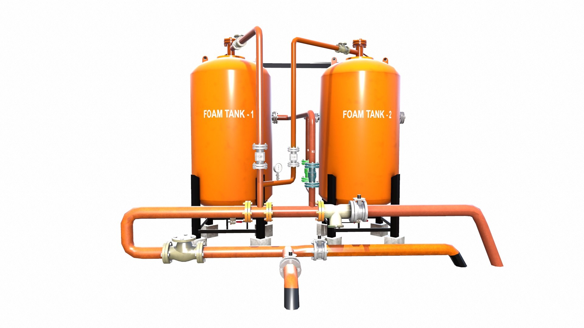 3D Foam Tanks Model - TurboSquid 2338248