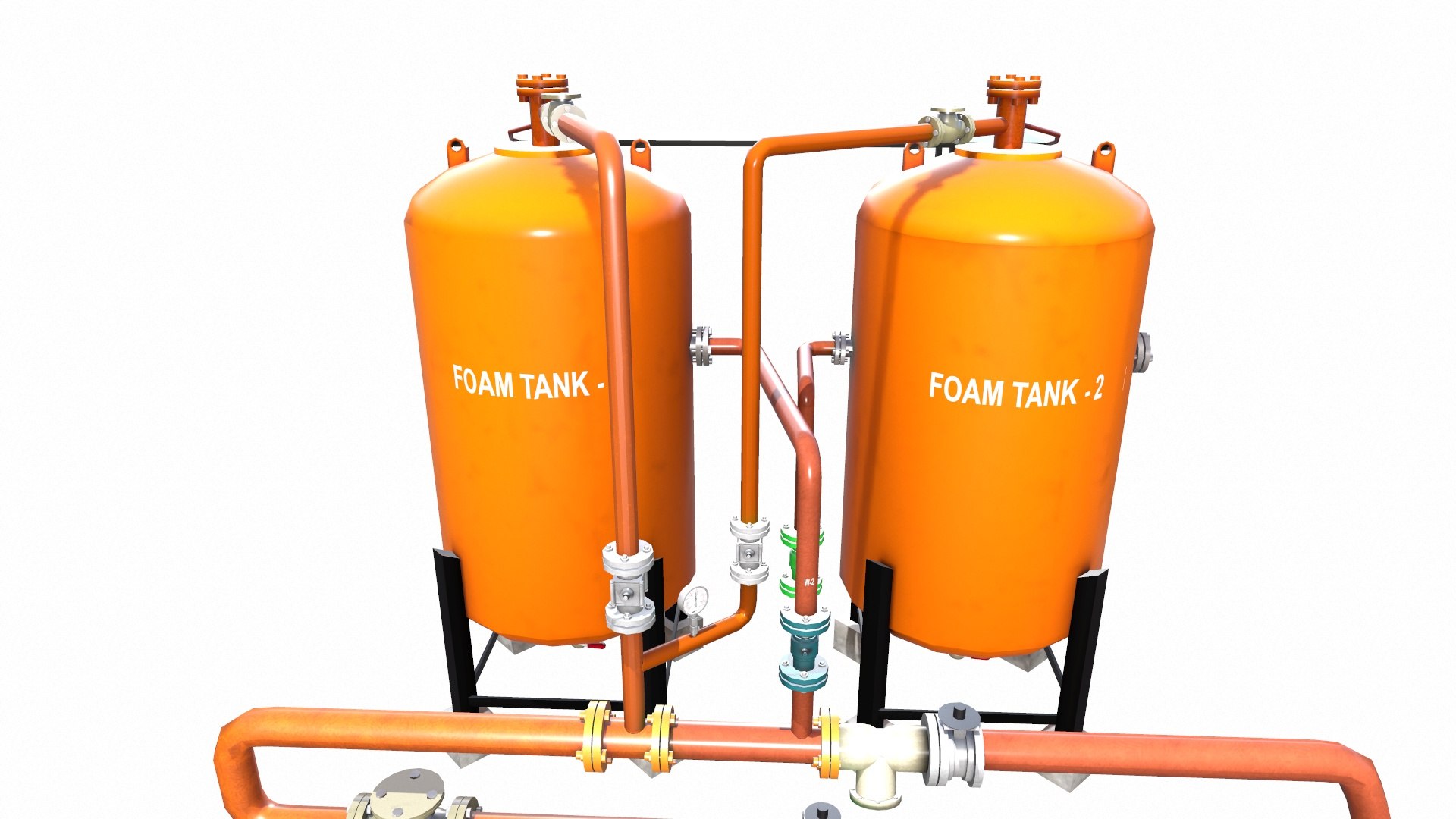 3D Foam Tanks Model - TurboSquid 2338248