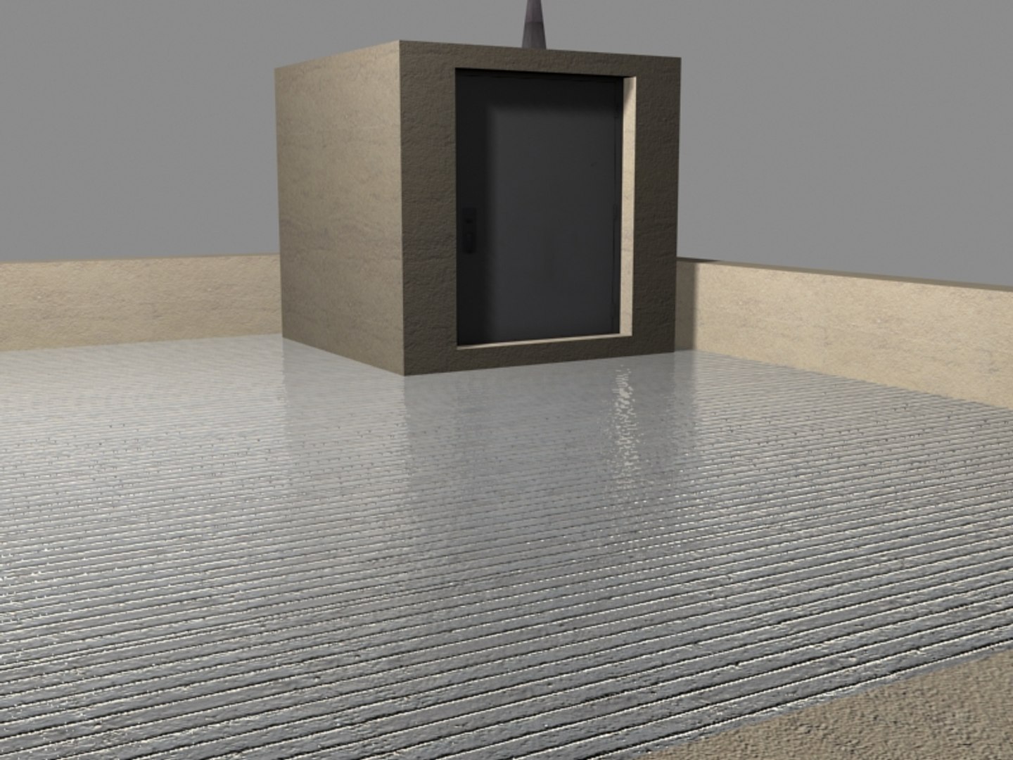 3d model building sandstone sand