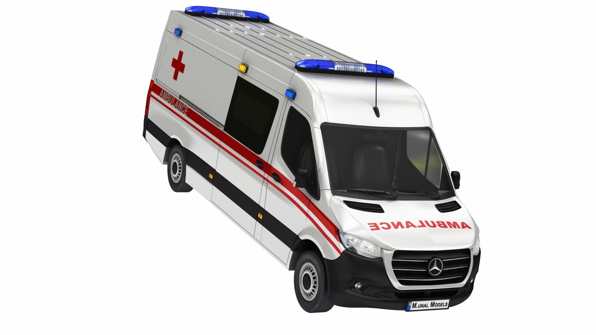 Mercedes Sprinter Ambulance Panelvan 3D Model - TurboSquid 1616655