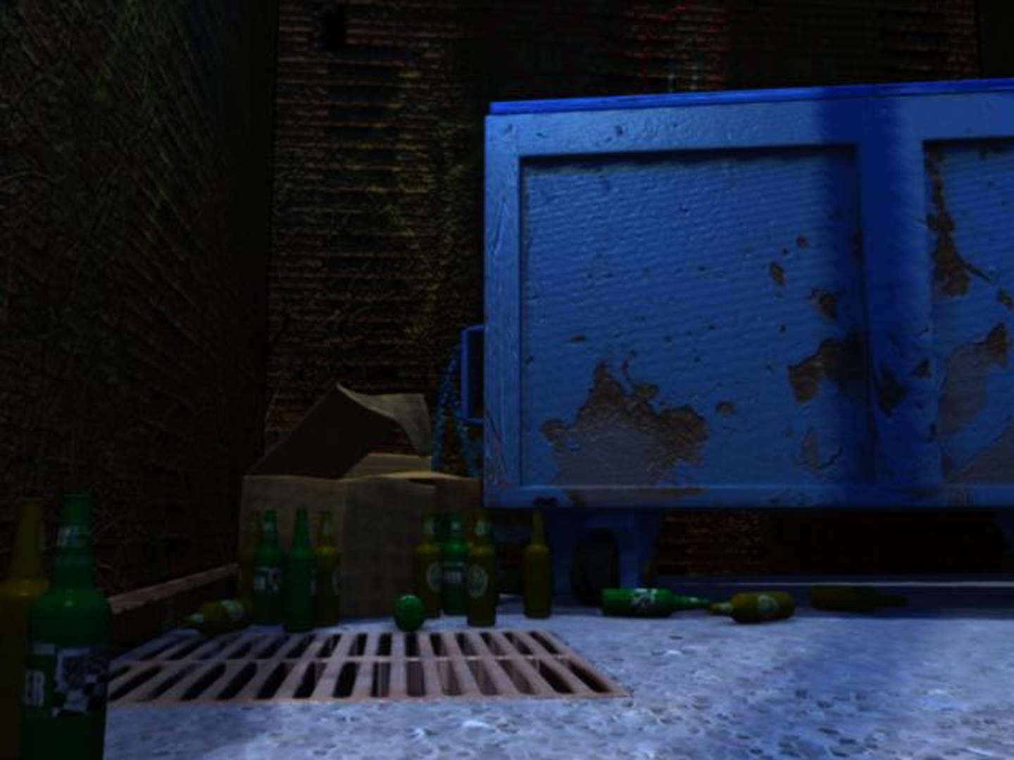 3d Alleyway Night Cover
