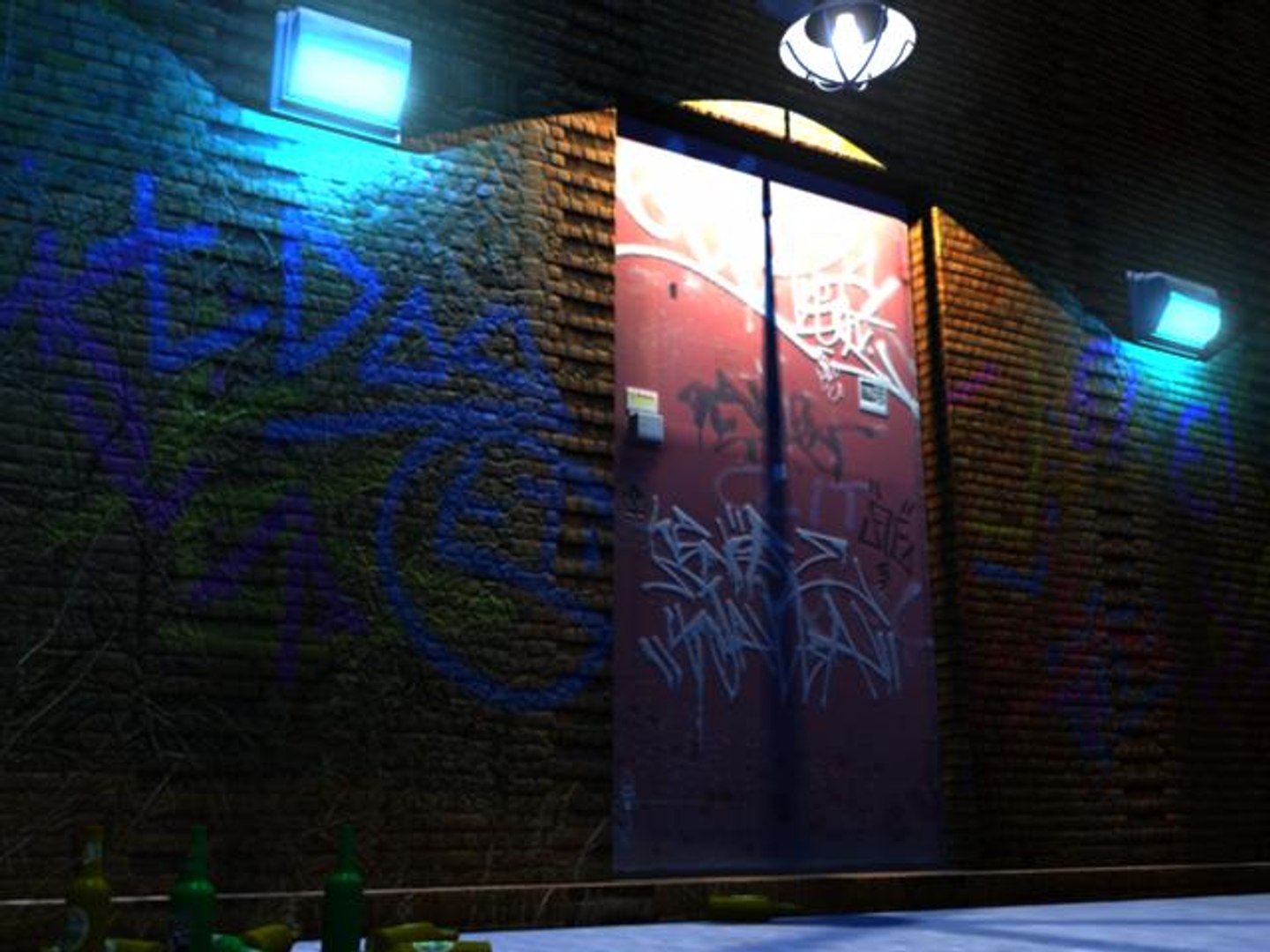 3d Alleyway Night Cover