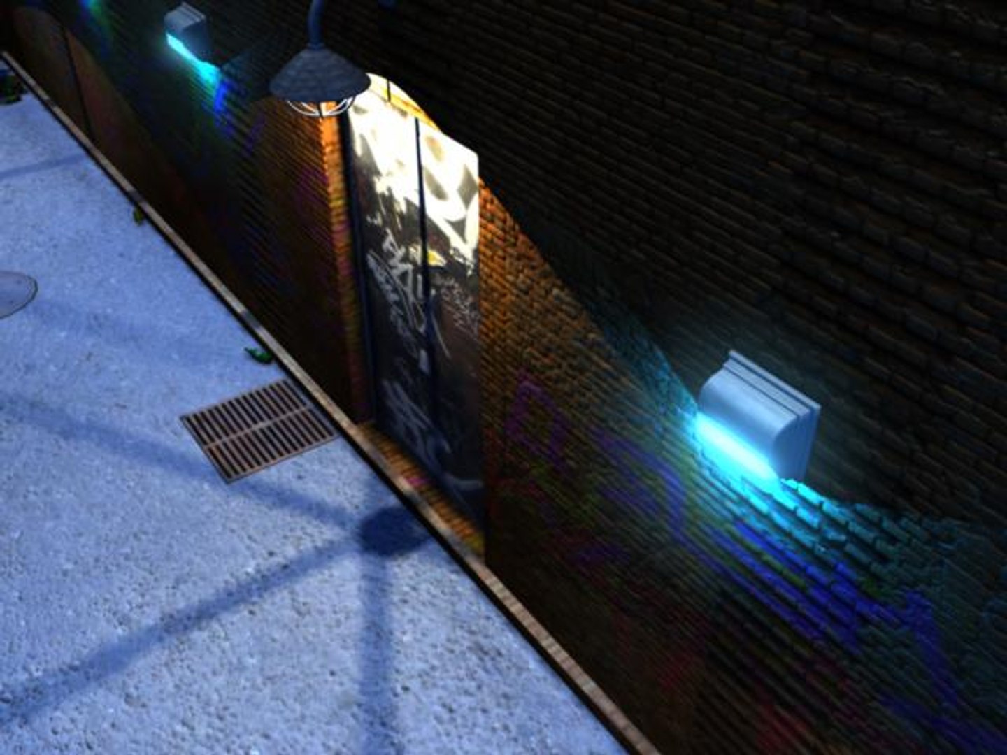 3d Alleyway Night Cover