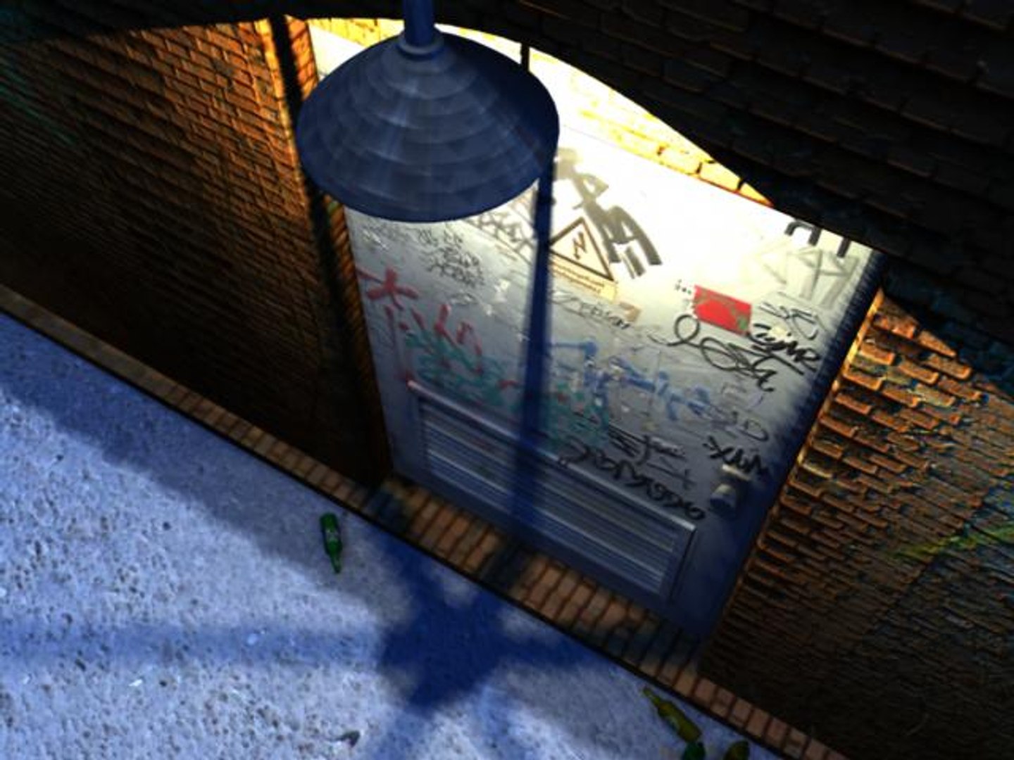 3d Alleyway Night Cover