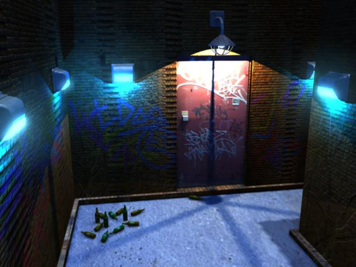 3d Alleyway Night Cover