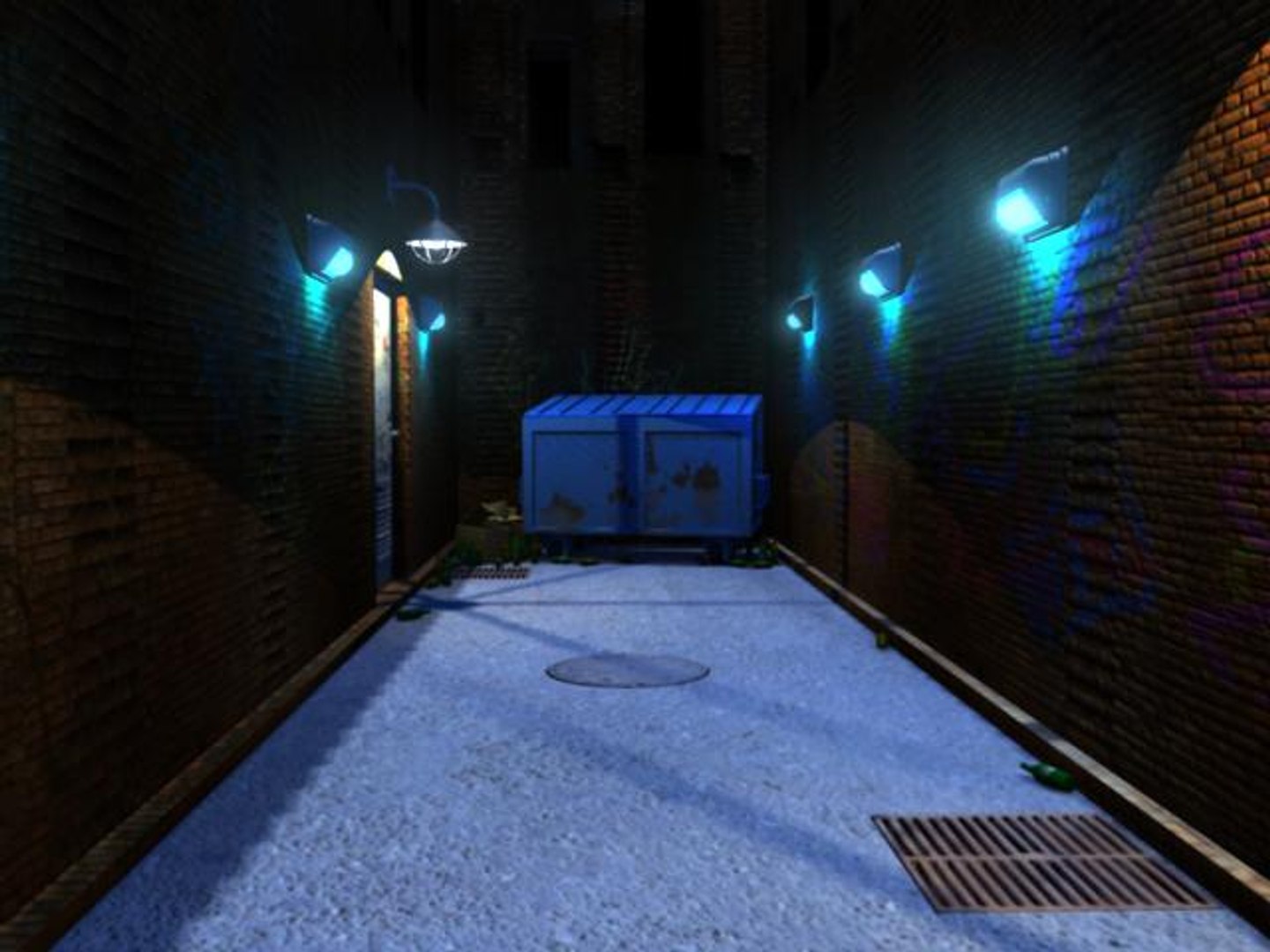 3d Alleyway Night Cover