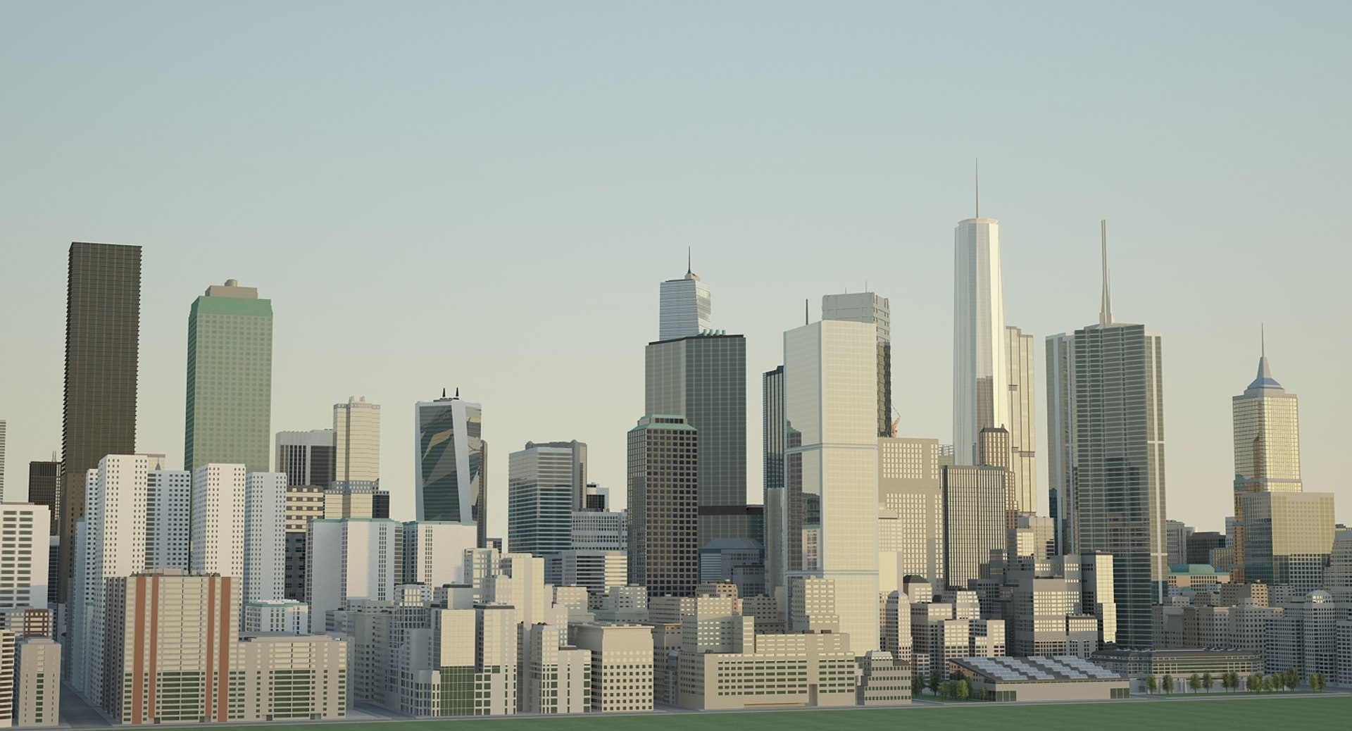 3D big city scene - TurboSquid 1202340