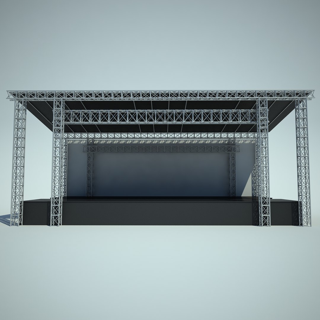 3d Concert Scene Model