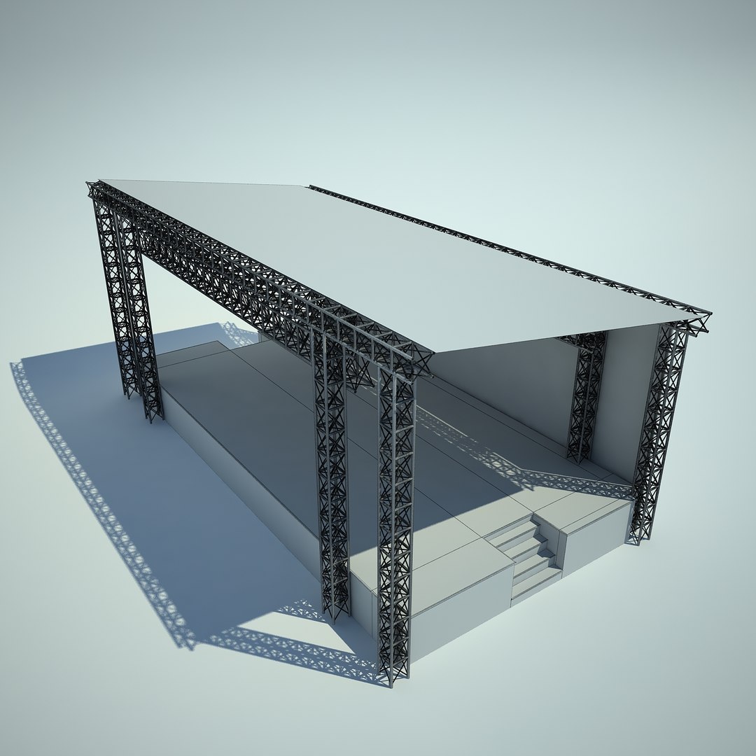 3d Concert Scene Model