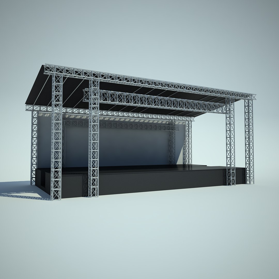 3d Concert Scene Model