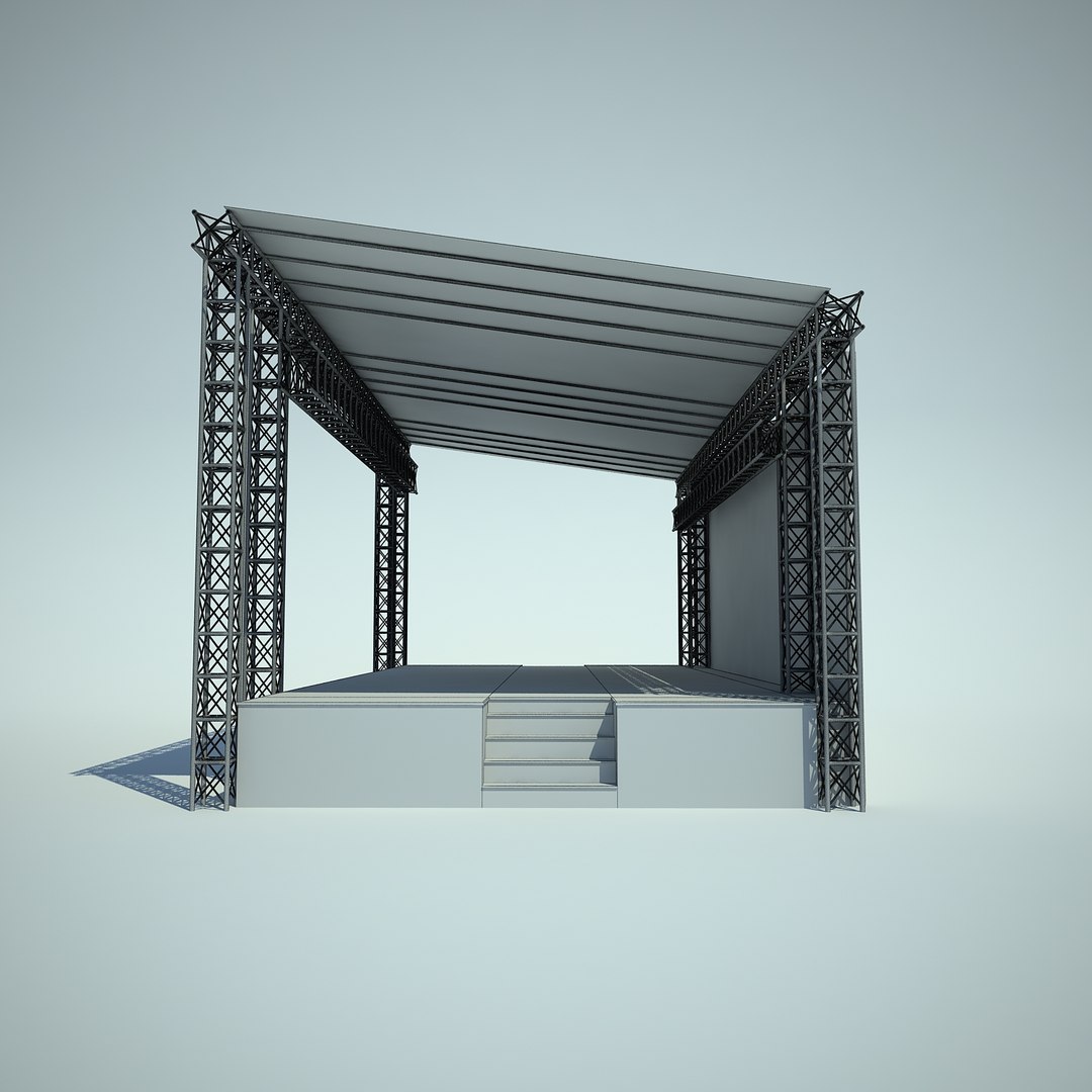 3d Concert Scene Model