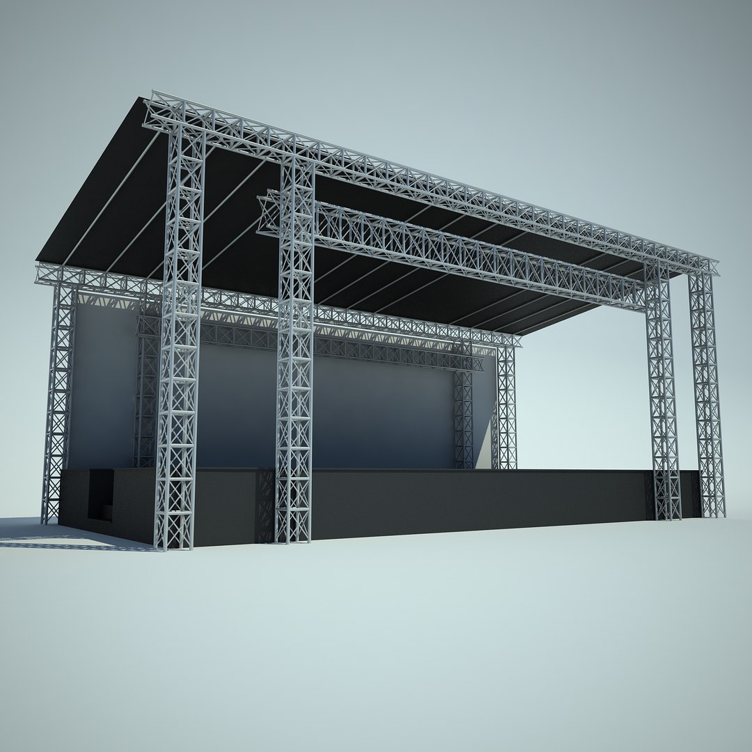 3d Concert Scene Model