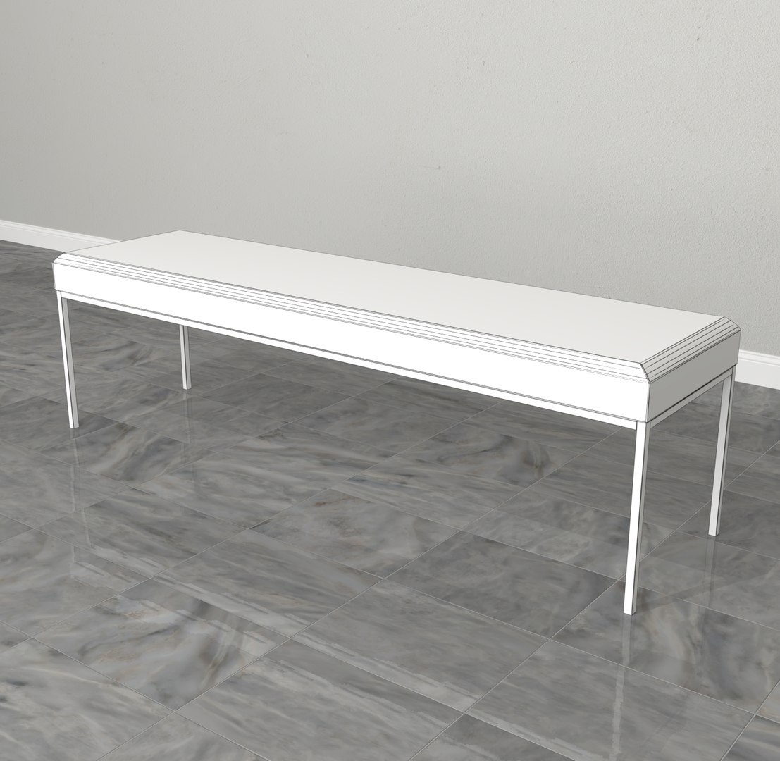 Free Bench Long 3D Model - TurboSquid 1610941