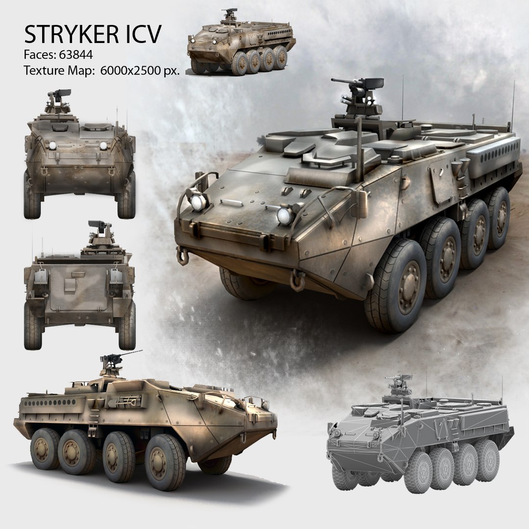 Stryker Icv 3d Model