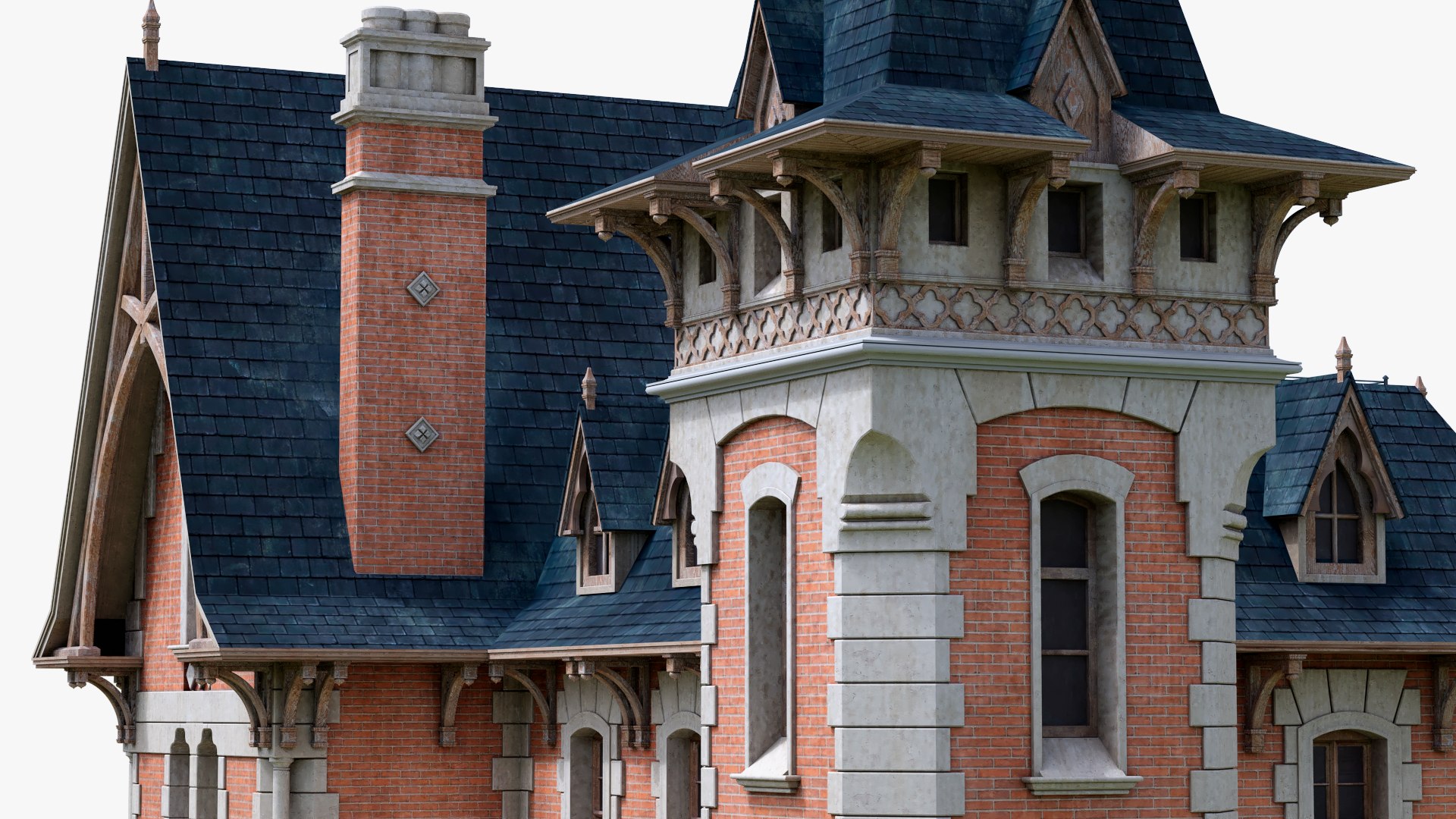 3d Old House