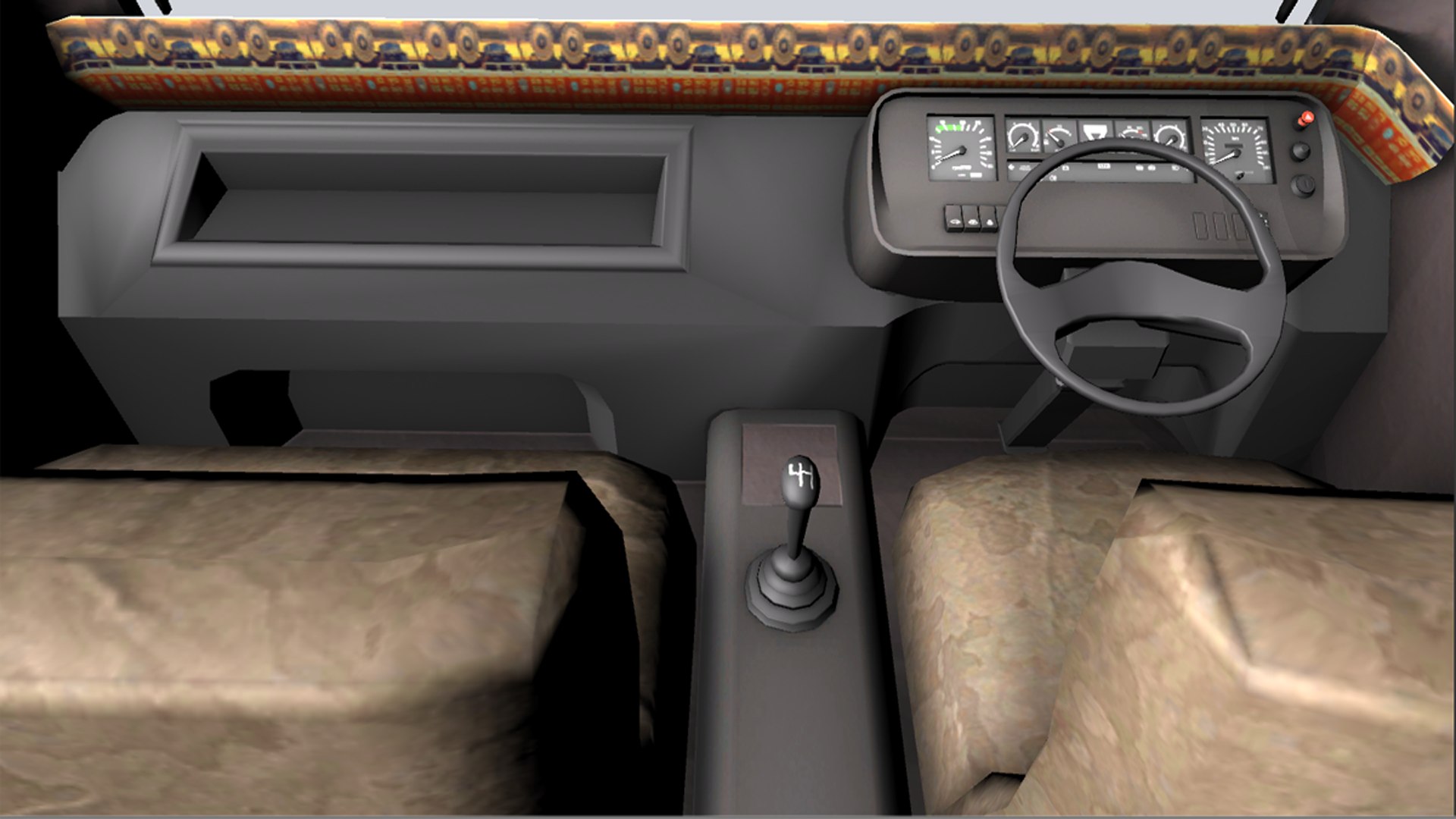 Indian Truck With Interior 3D - TurboSquid 1786016