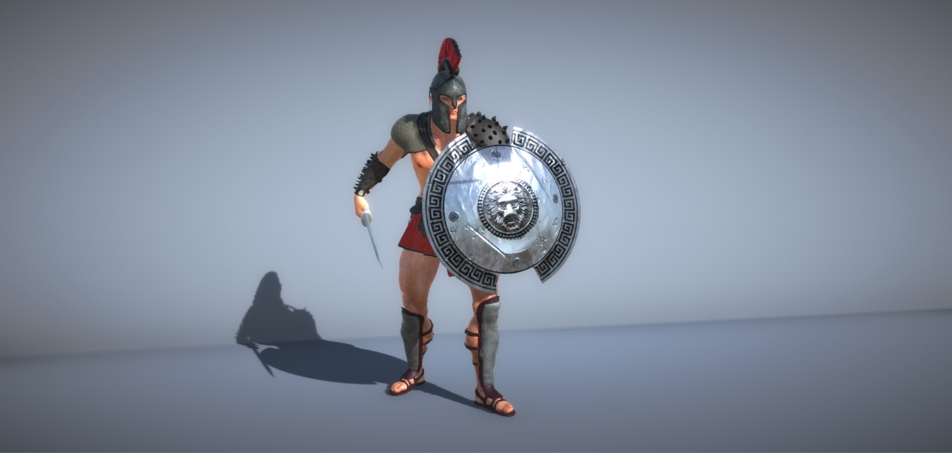 Gladiator Soldier Sword Shield 3D - TurboSquid 1514356