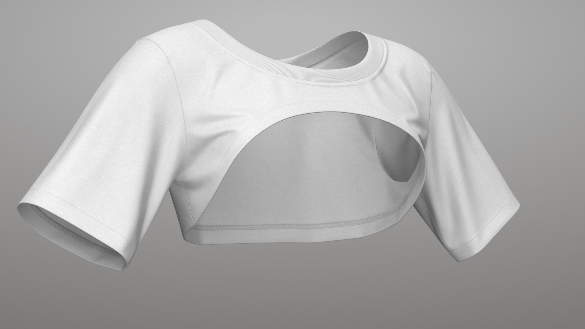 3D T-shirt Female 4v PBR - TurboSquid 1948118