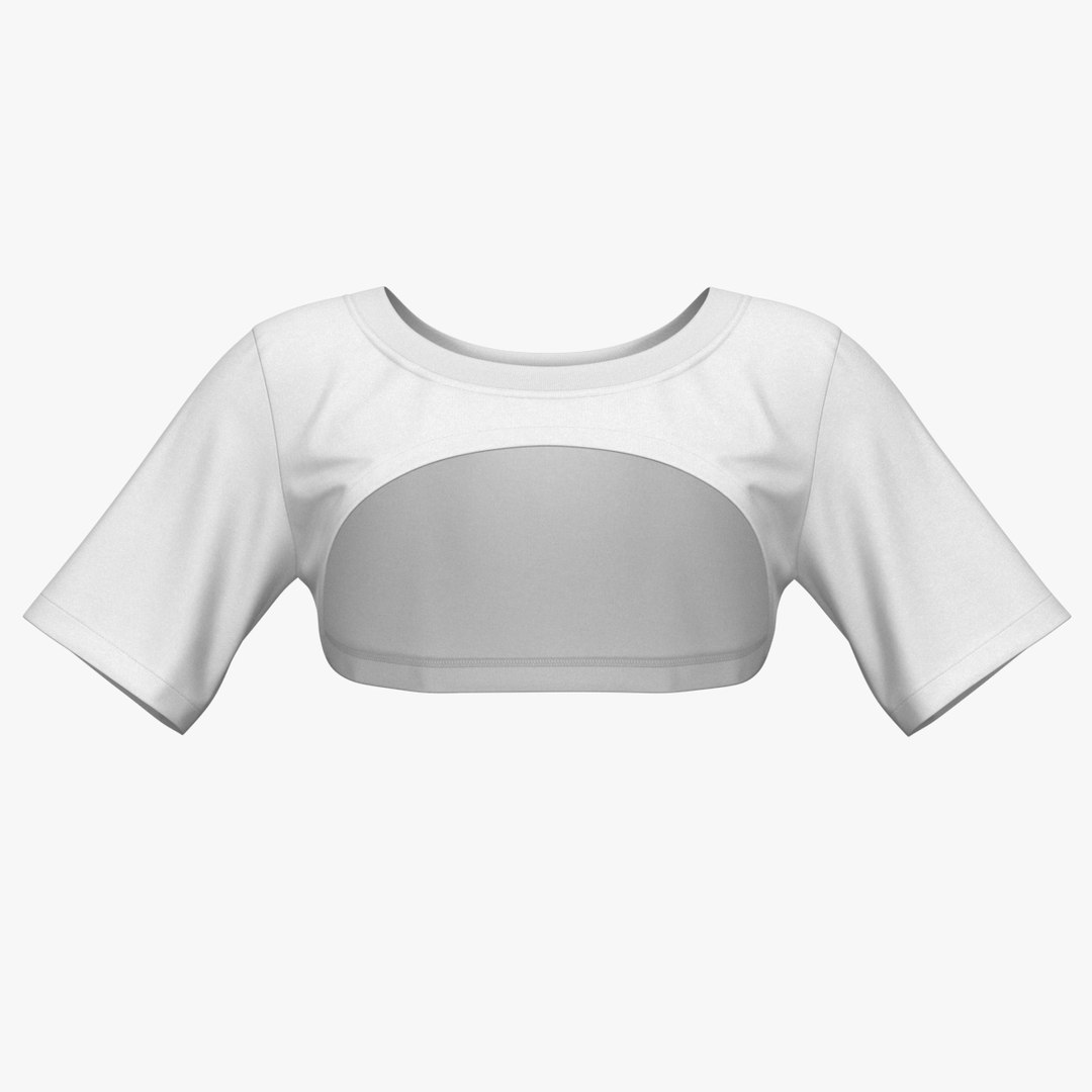 3D T-shirt Female 4v PBR - TurboSquid 1948118