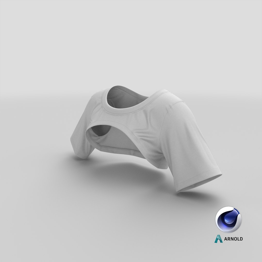 3D T-shirt Female 4v PBR - TurboSquid 1948118