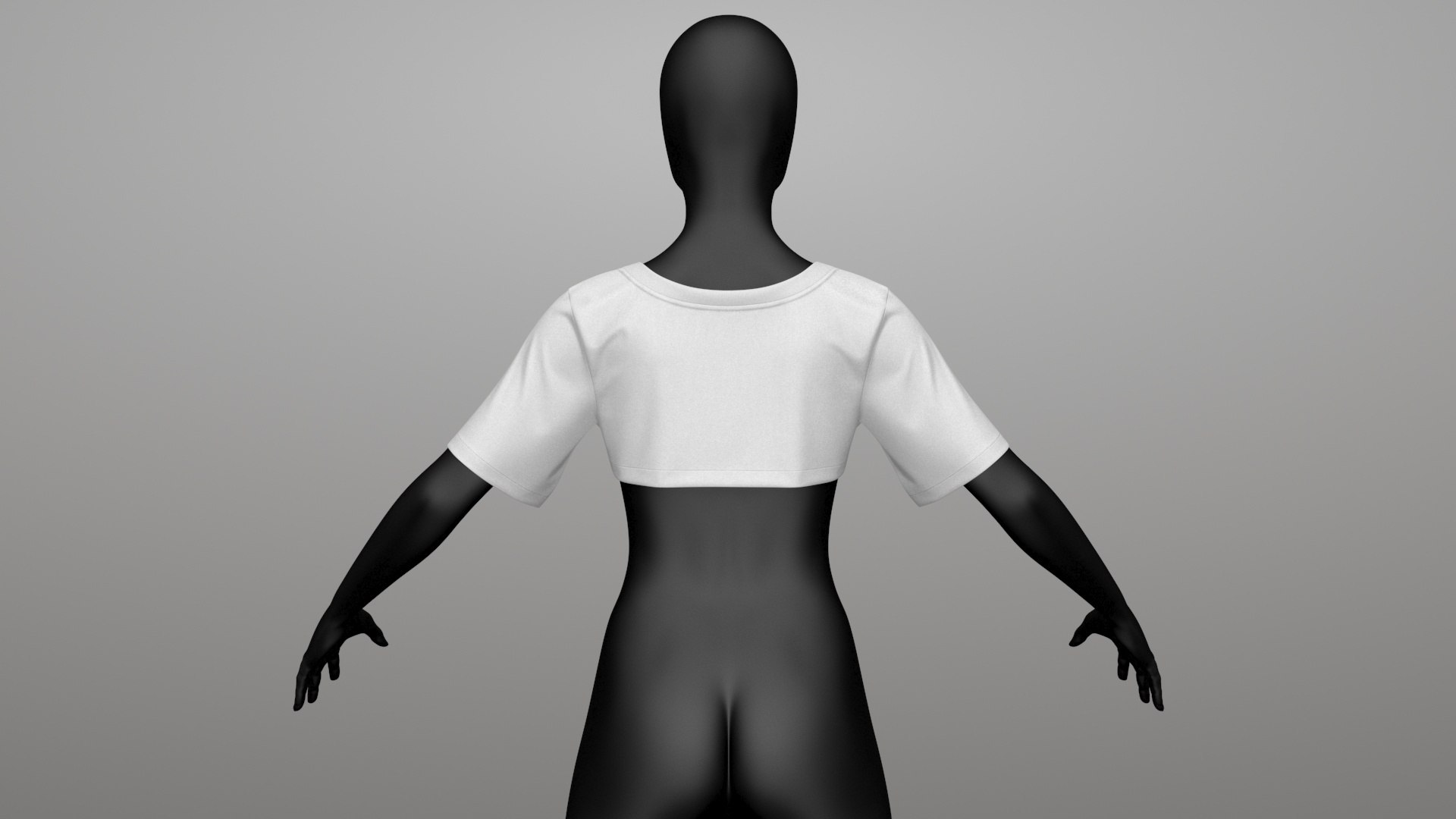 3D T-shirt Female 4v PBR - TurboSquid 1948118