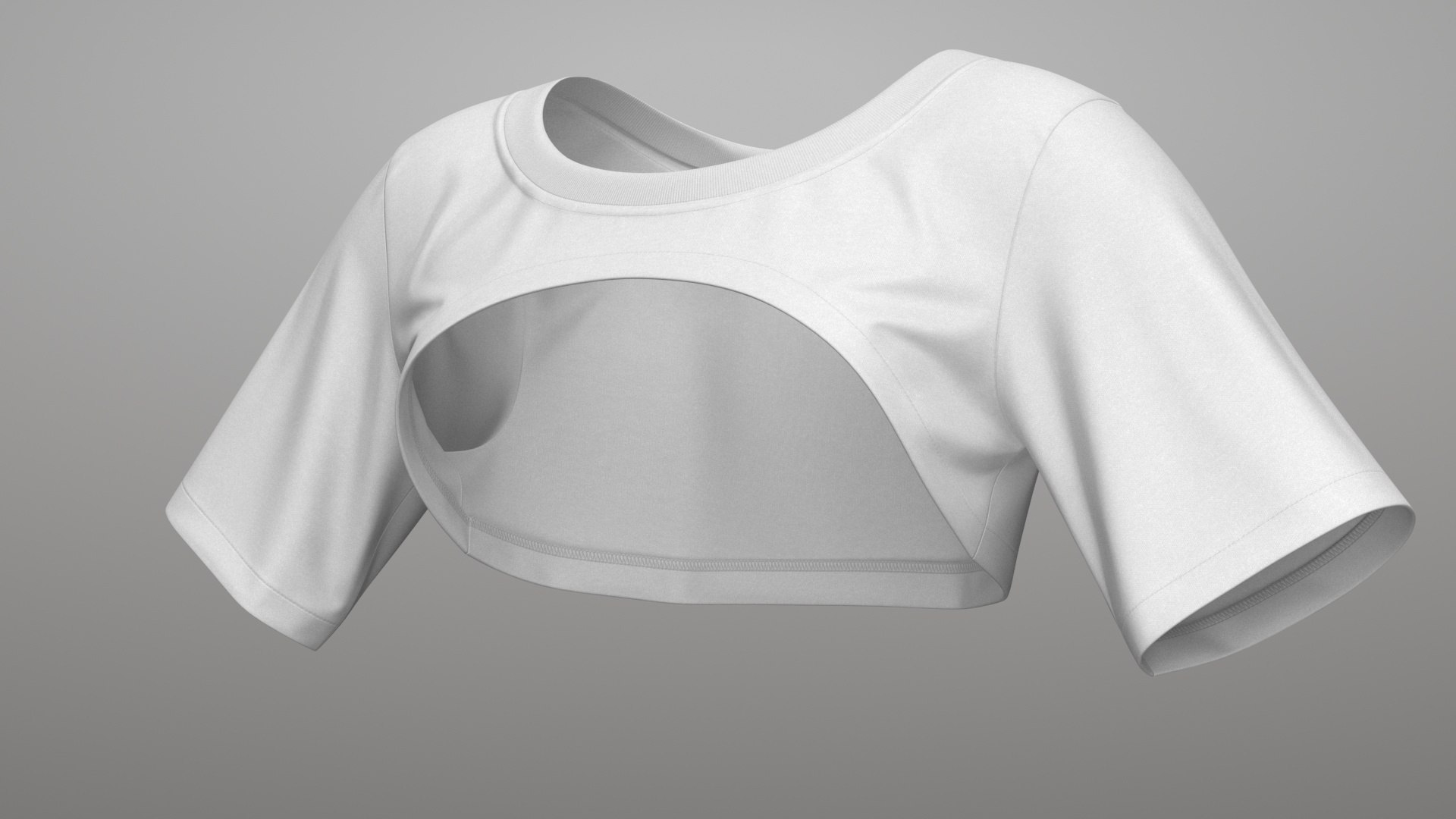 3D T-shirt Female 4v PBR - TurboSquid 1948118