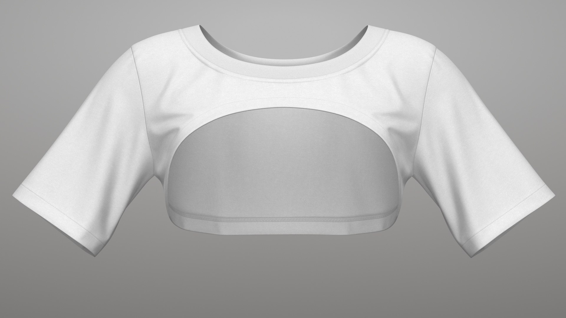 3D T-shirt Female 4v PBR - TurboSquid 1948118