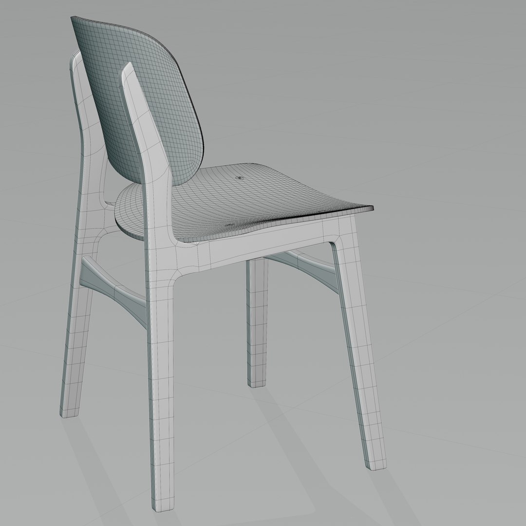 Round Wooden Chair 3D Model - TurboSquid 2243768