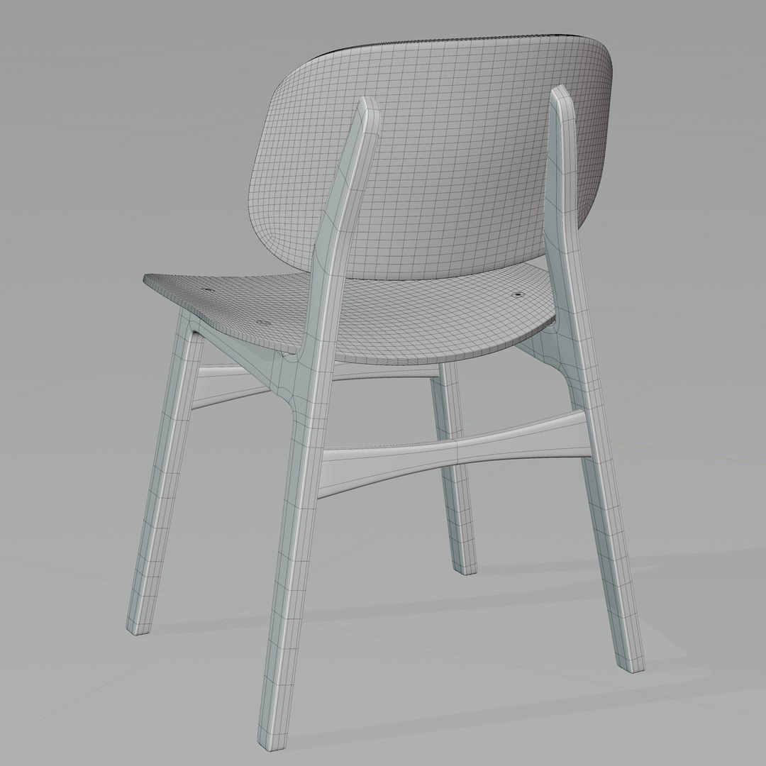 Round Wooden Chair 3D Model - TurboSquid 2243768