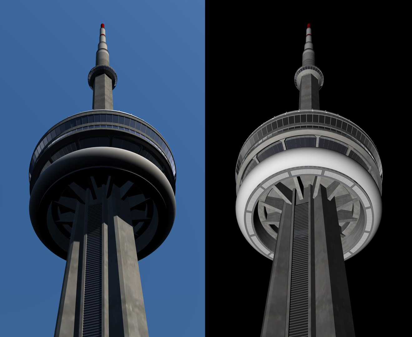 3d Toronto Cn Tower