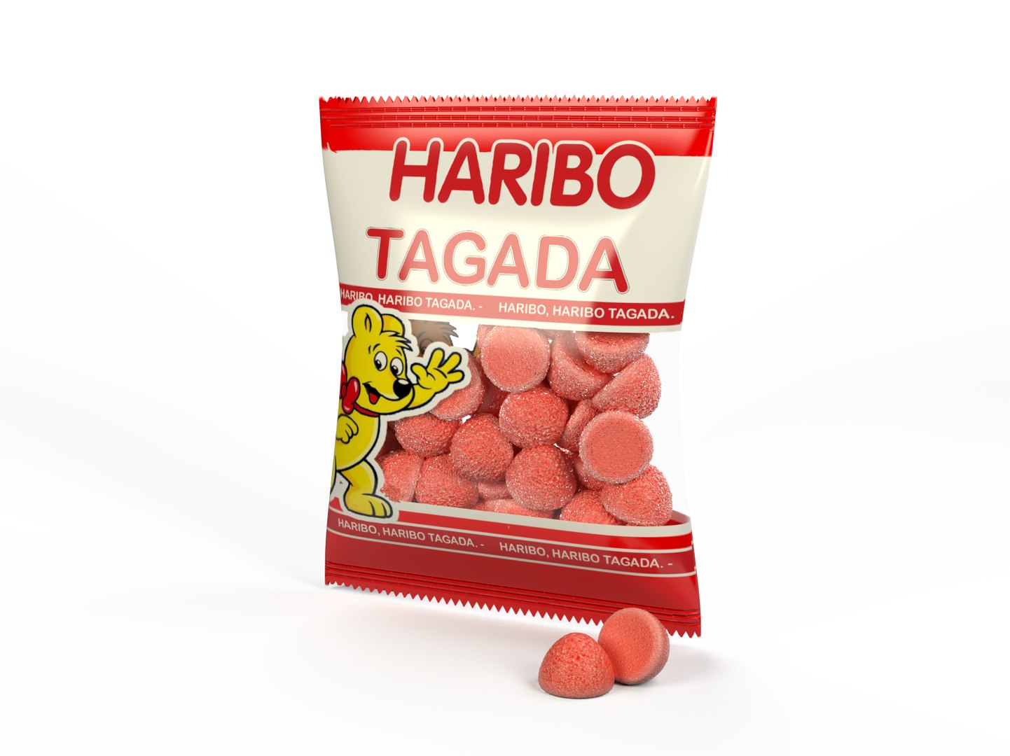 Fraise Tagada Candy 3D Model - TurboSquid 1645028