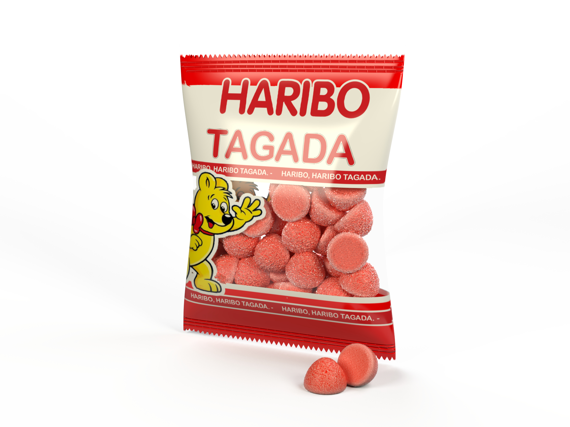 Fraise tagada candy 3D model - TurboSquid 1645028